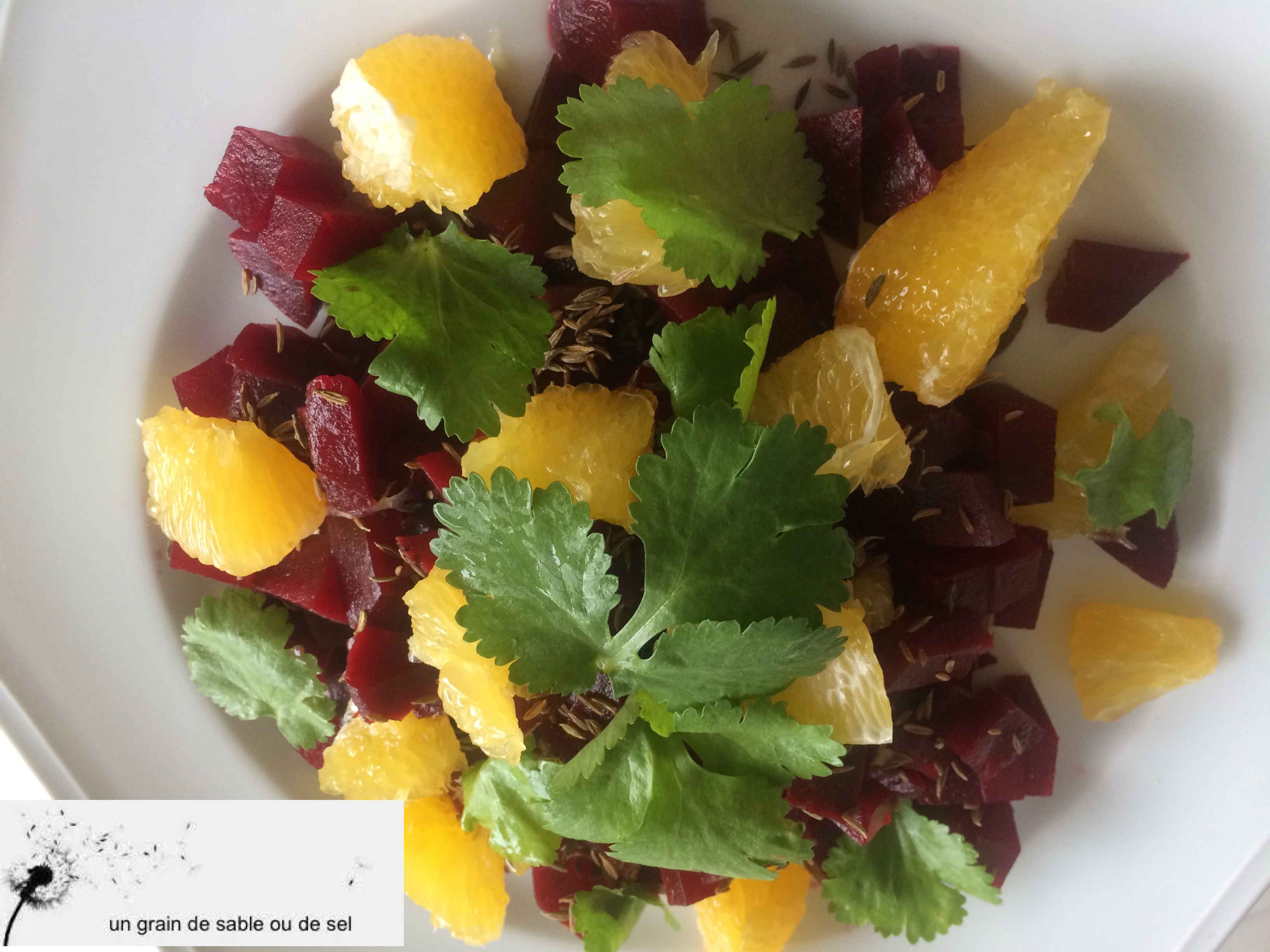 Salade de betterave à l’orange | un grain de sable ou de sel